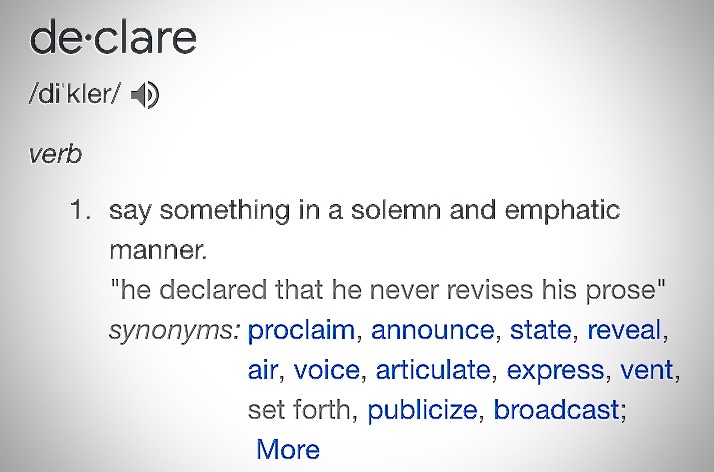 I Do Declare – Declare Hope